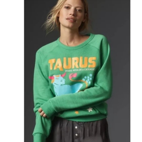 Anthropologie | Sweaters | Anthropologie The Carolita Zodiac Sweatshirt ...